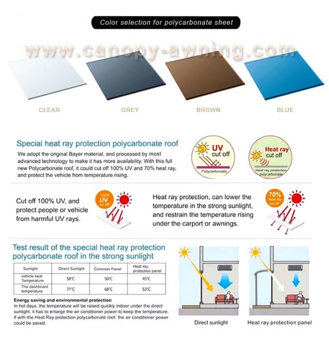 outdoor villa house patio gazebo balcony corridor aluminum ...